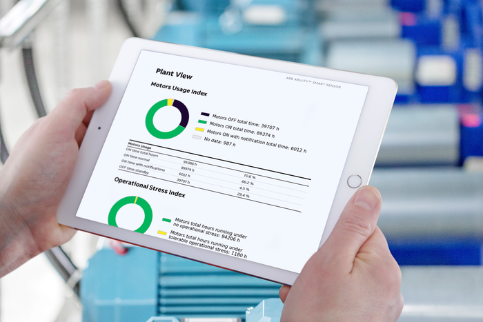 ABB Ability™ Digital Powertrain instant fleet report for motors and ...